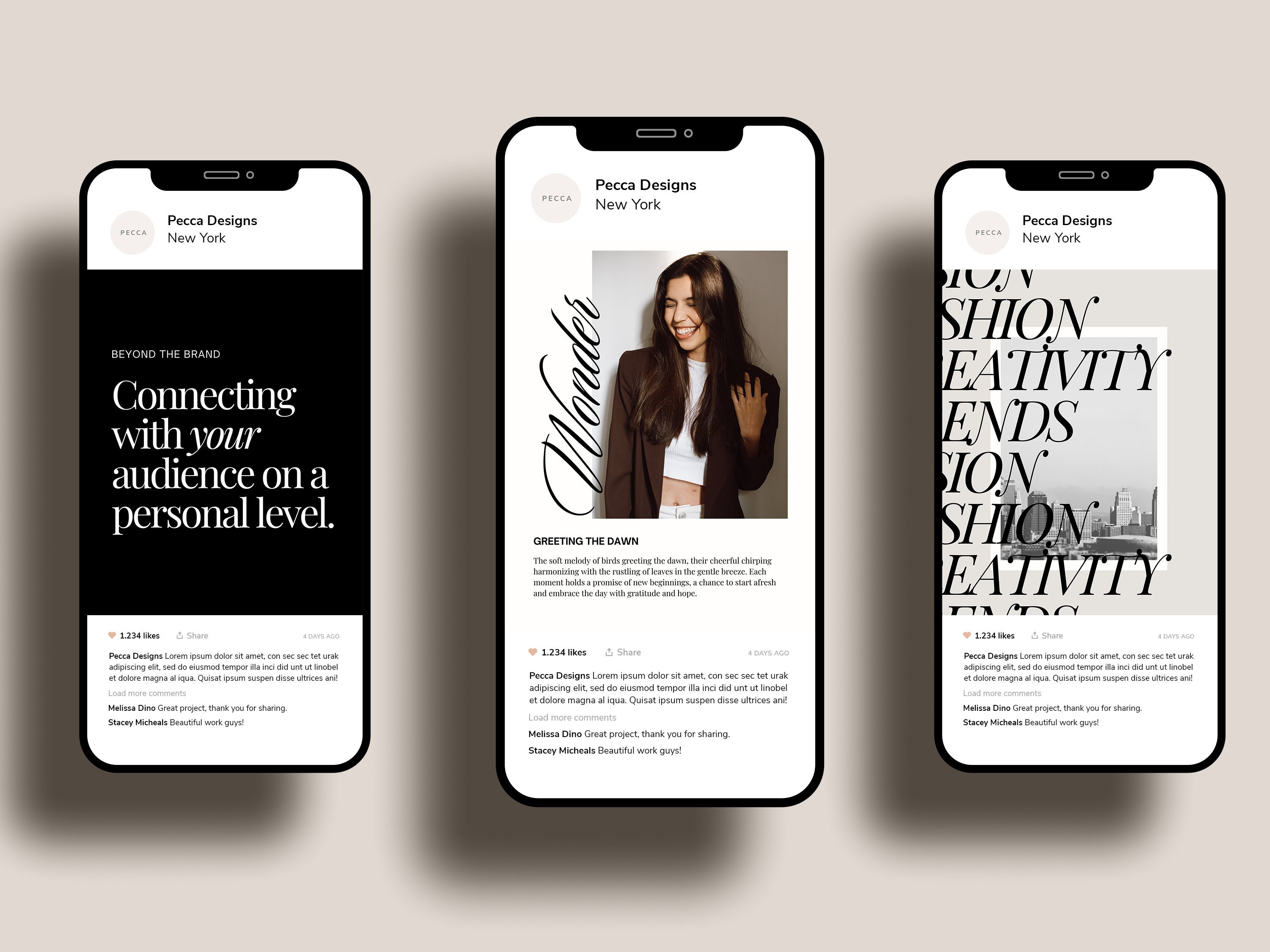 Canva Instagram Templates, Black & White Minimal Social Media Templates ...