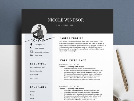 Graphic Designer Resume Modern CV Resume Template | Resume Design