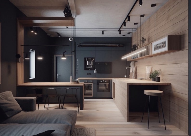 Modern Zoom Backgrounds Realistic Home Office Virtual Backdrop Pack of ...