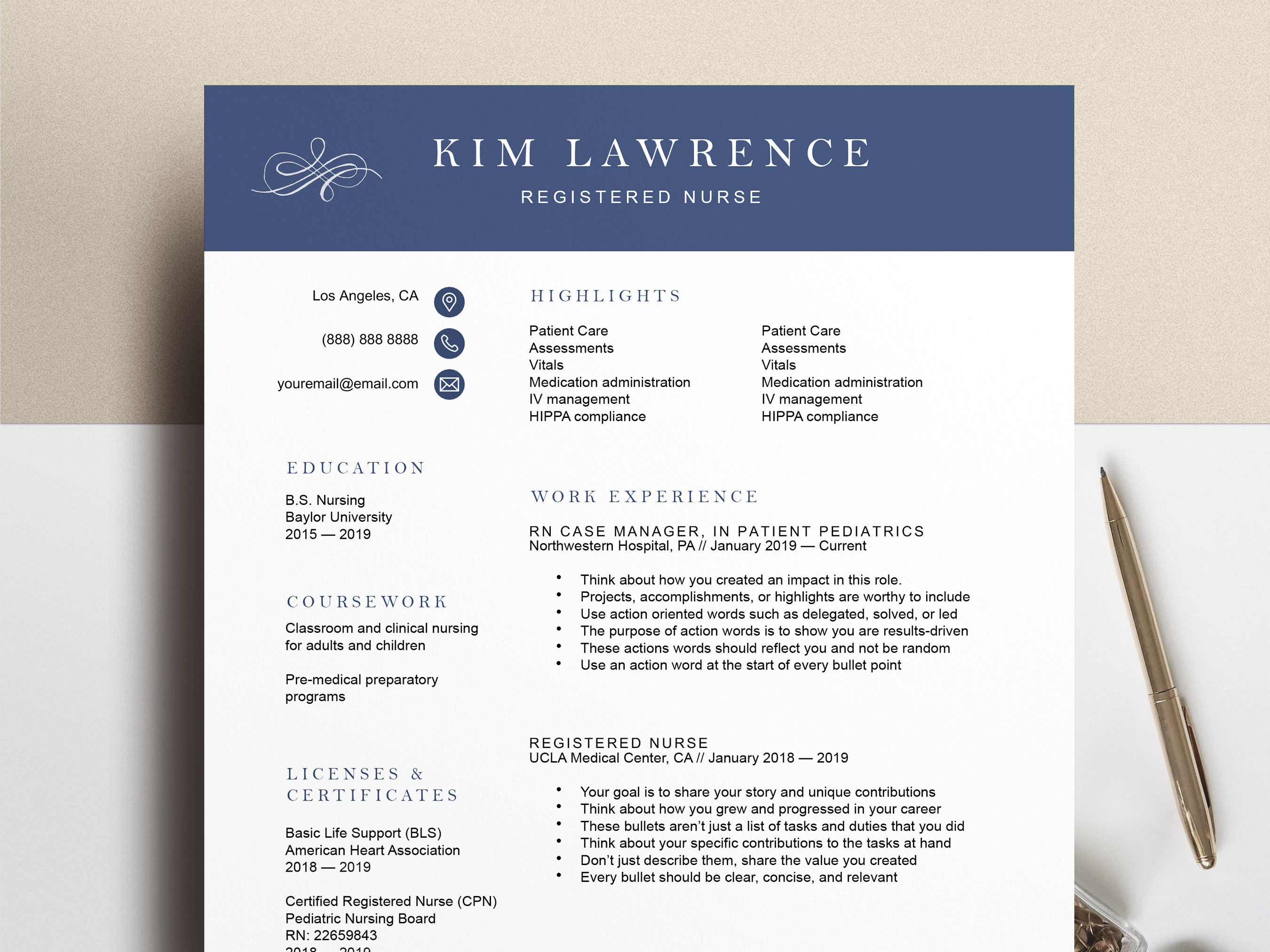 Resume Template Professional, Resume Format, Business Resume With Cover ...