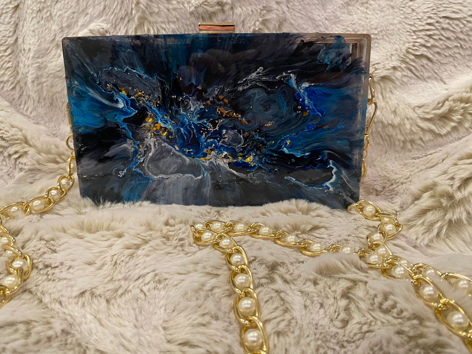 Resin Marble Design Unique Purse - Etsy