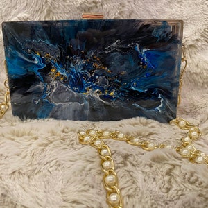 Resin Marble Design Unique Purse - Etsy