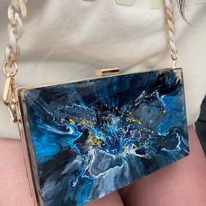 Resin Marble Design Unique Purse - Etsy