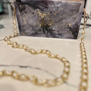 Resin Marble Design Unique Purse - Etsy