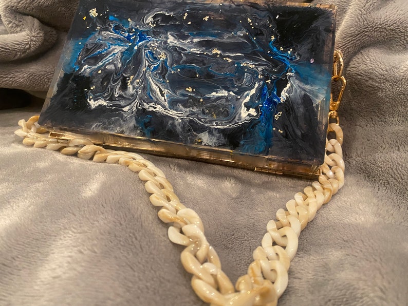 Resin Marble Design Unique Purse - Etsy