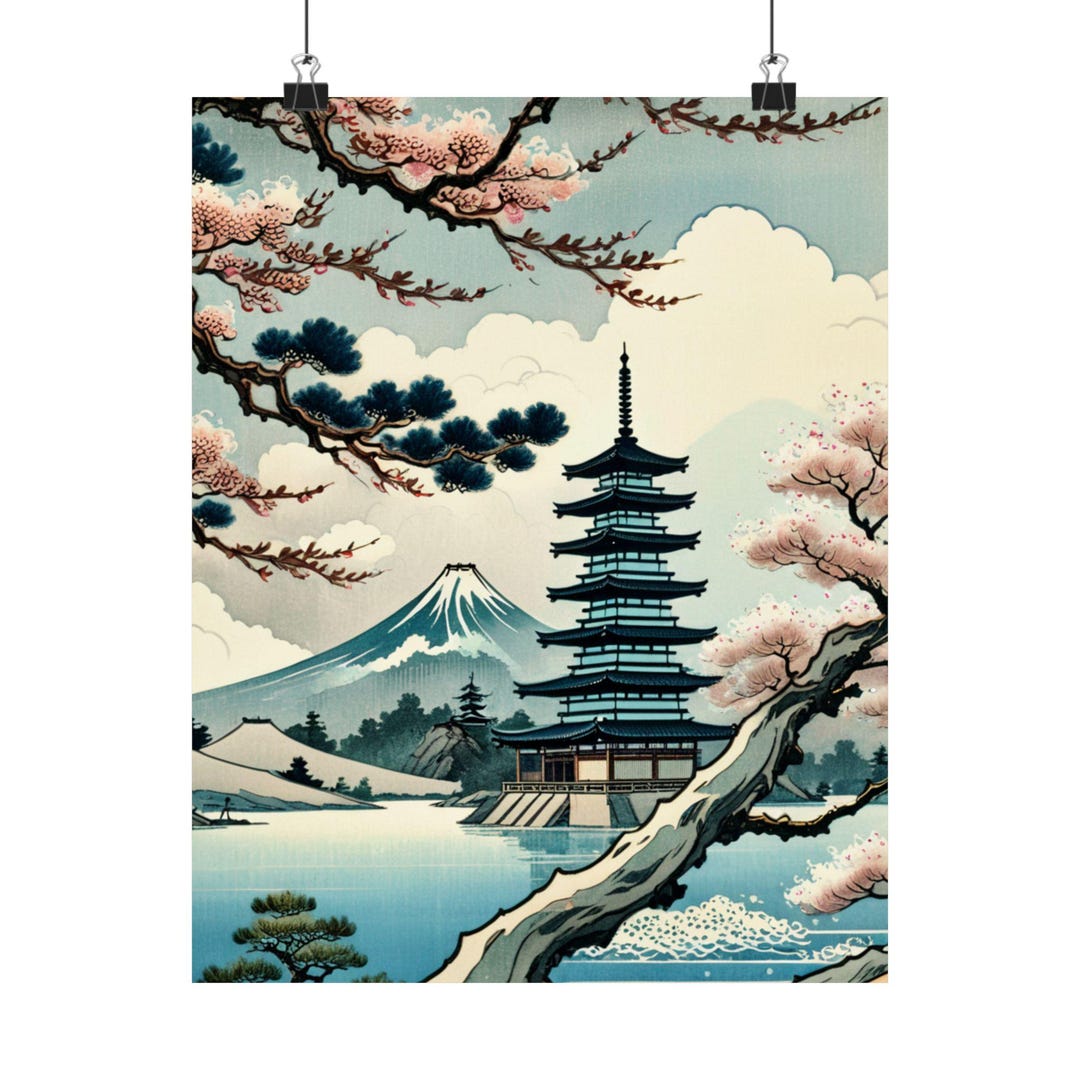 Ukiyo-e Japan Vertical Posters Matte Wall Art Print for Home Decor ...