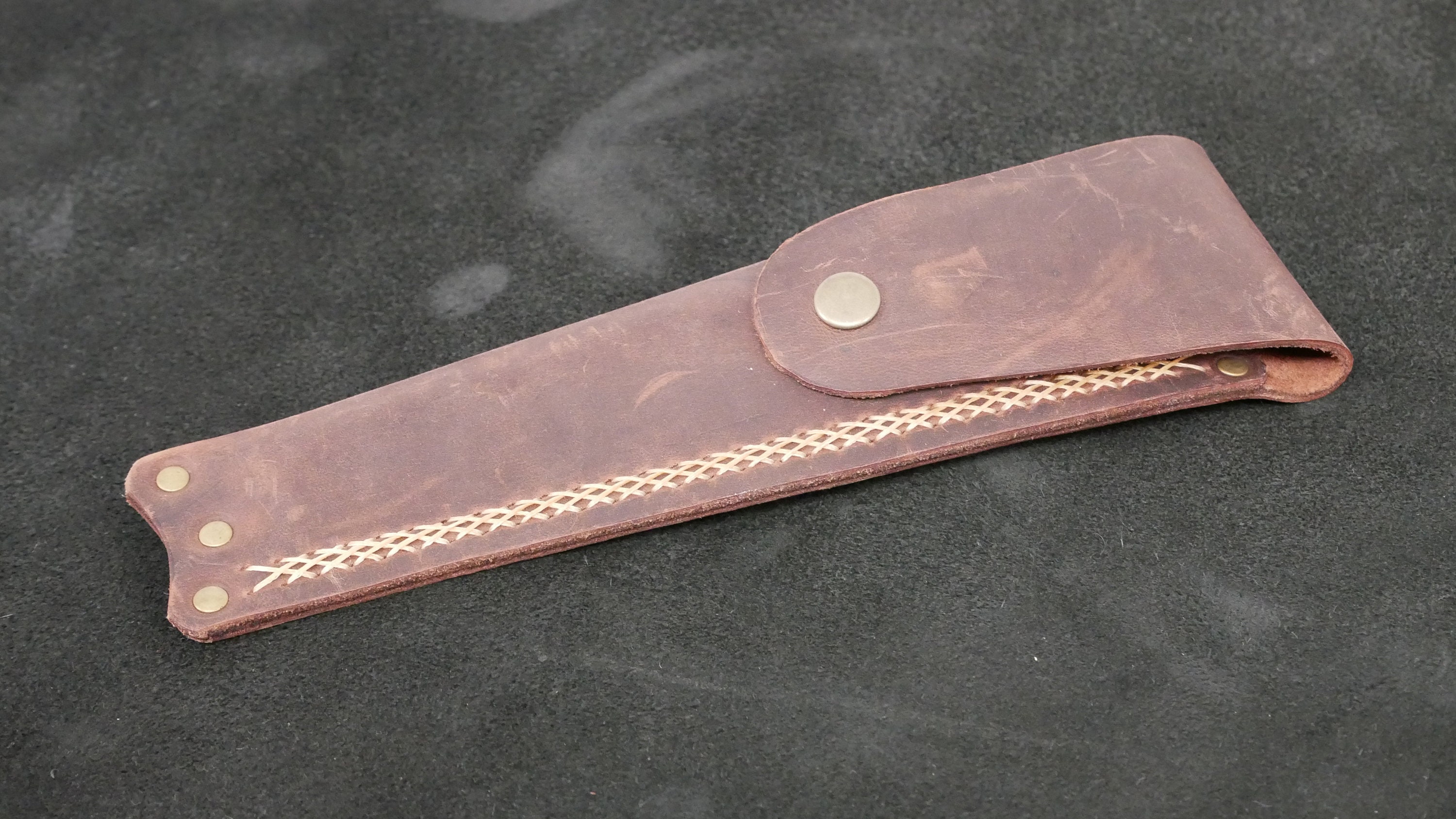 Starrett Outside Caliper With Leather Case Sheath Holster Vintage Tools ...