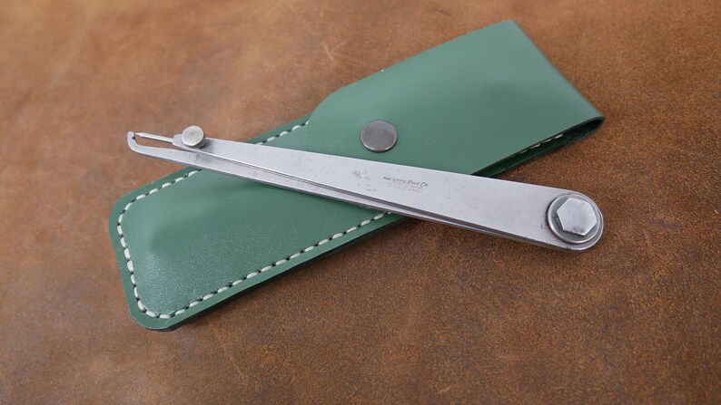 Lufkin Hermaphrodite Caliper With Leather Case Sheath Holster Tools ...