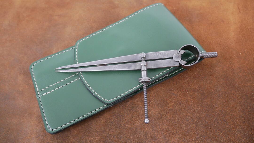 Craftsman Divider Spring Type Divider With Leather Case Sheath - Etsy