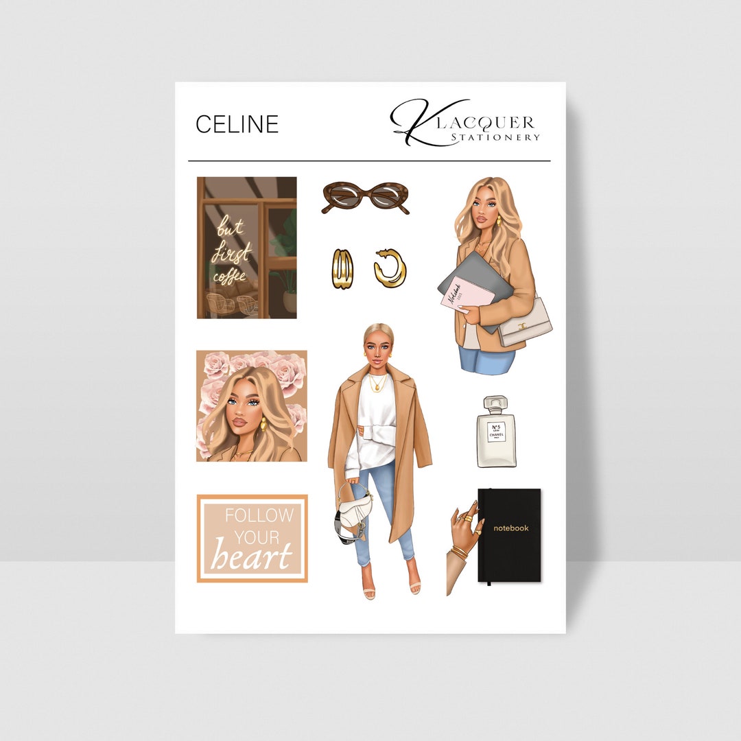 Celine, Boss Lady Planner Stickers. Business Woman Stickers - Etsy