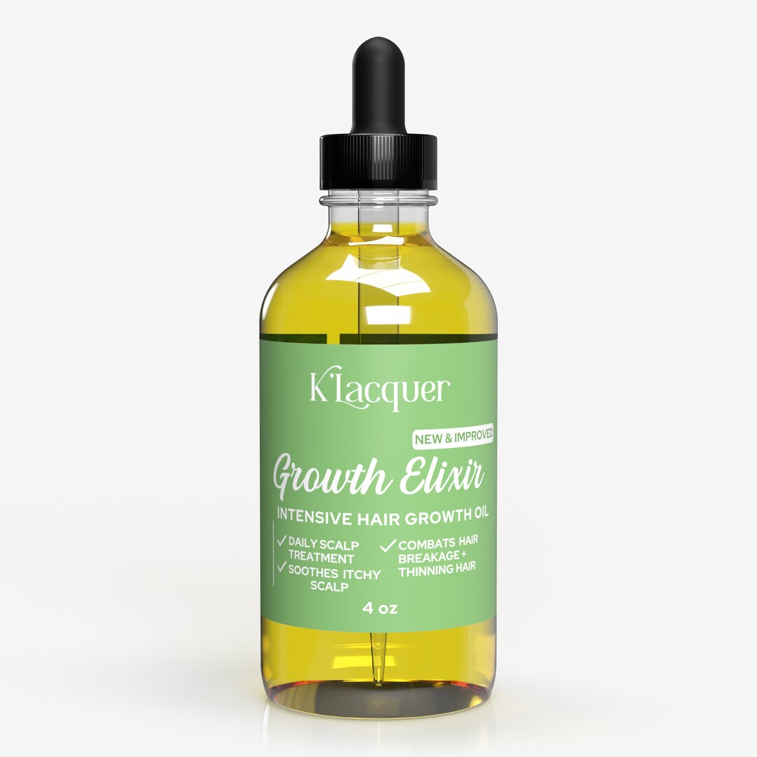 Growth Elixir Hair Growth Oil Curly Hair Products Scalp Treatment - Etsy