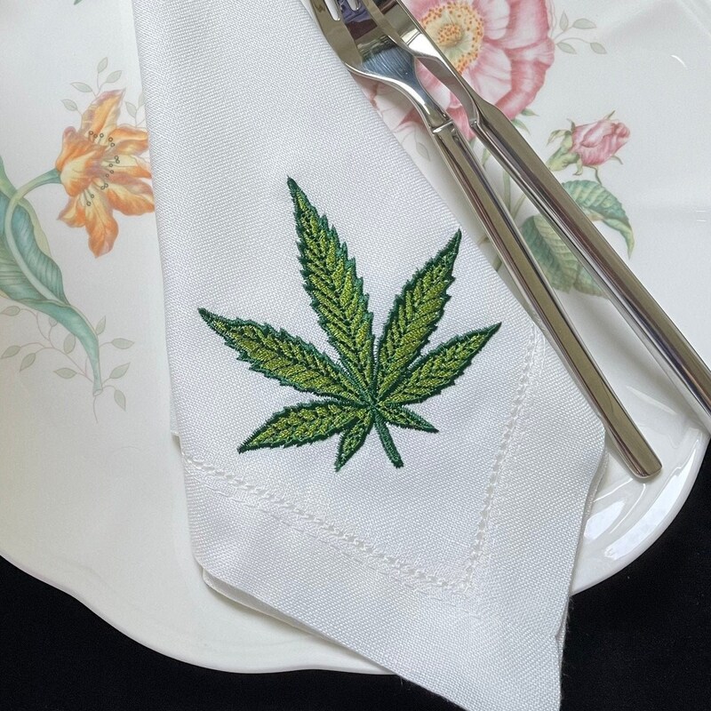 Cannabis Embroidery - Etsy