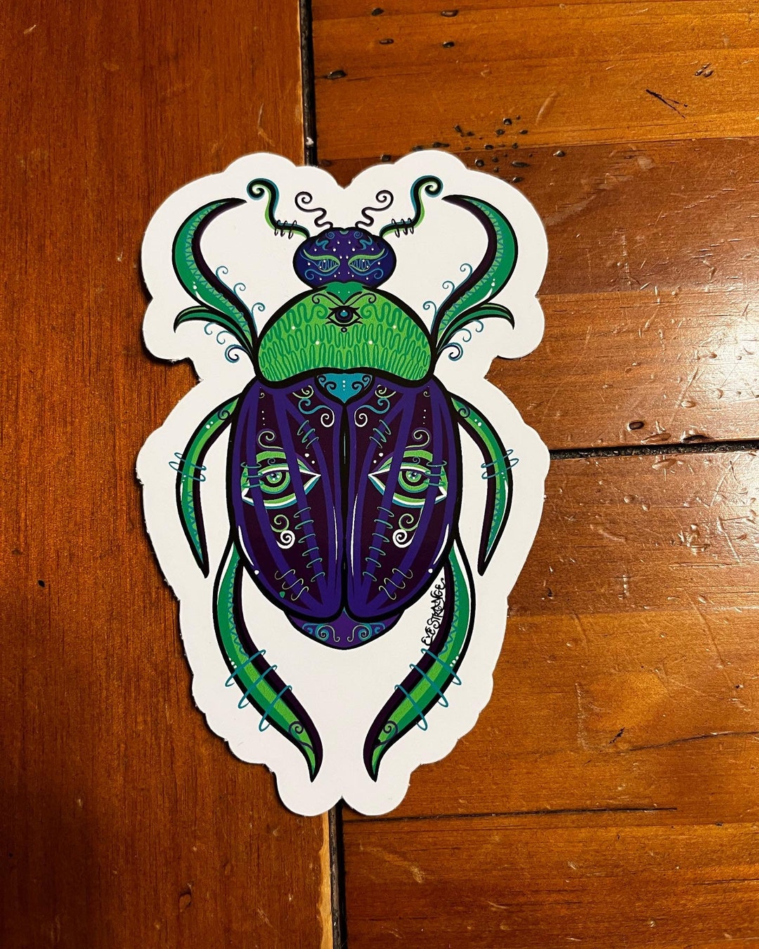 Multi-eyed Beetle Sticker - Etsy