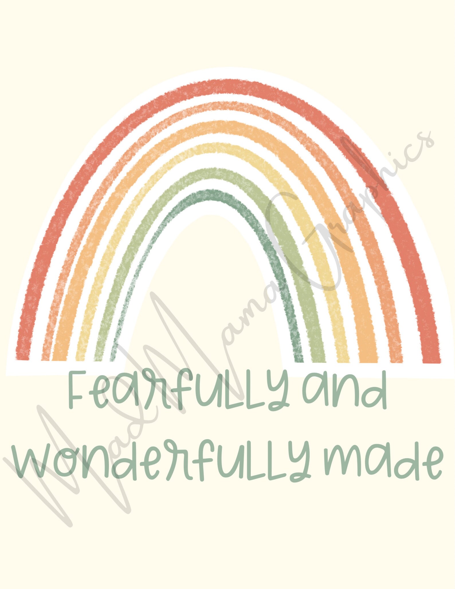 Fearfully & Wonderfully Made Poster Nursery Decor - Etsy
