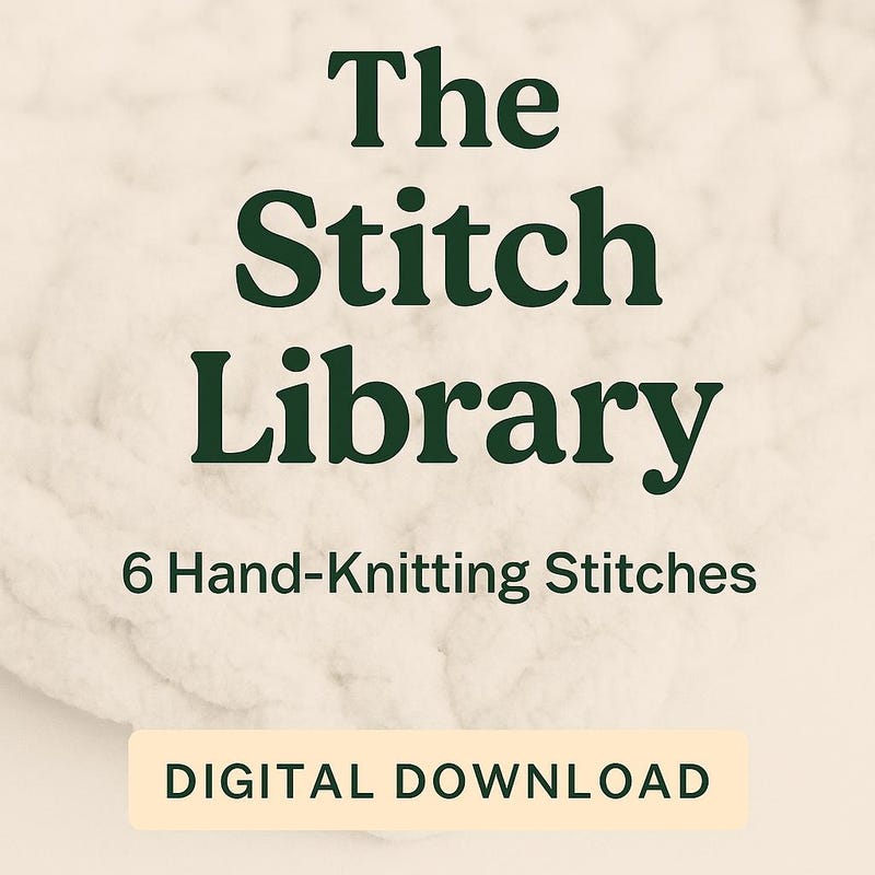Library Knit Pattern - Etsy