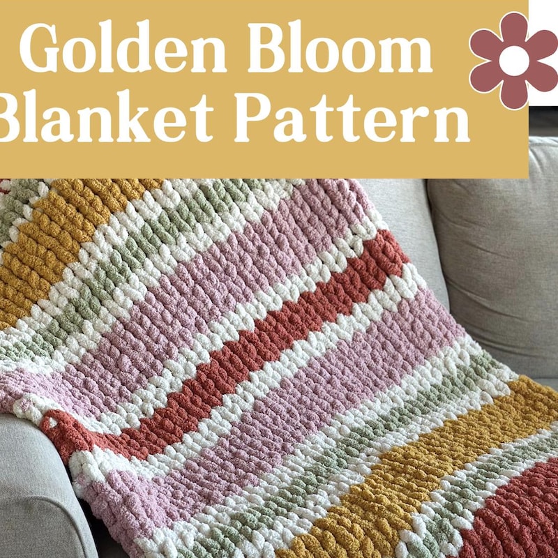 Spring Knit Blanket Pattern - Etsy