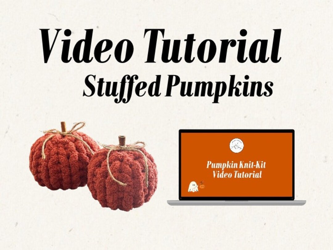 Hand Knit Stuffed Pumpkin Pouf DIY Tutorial | Cozy Crafting | Do It ...