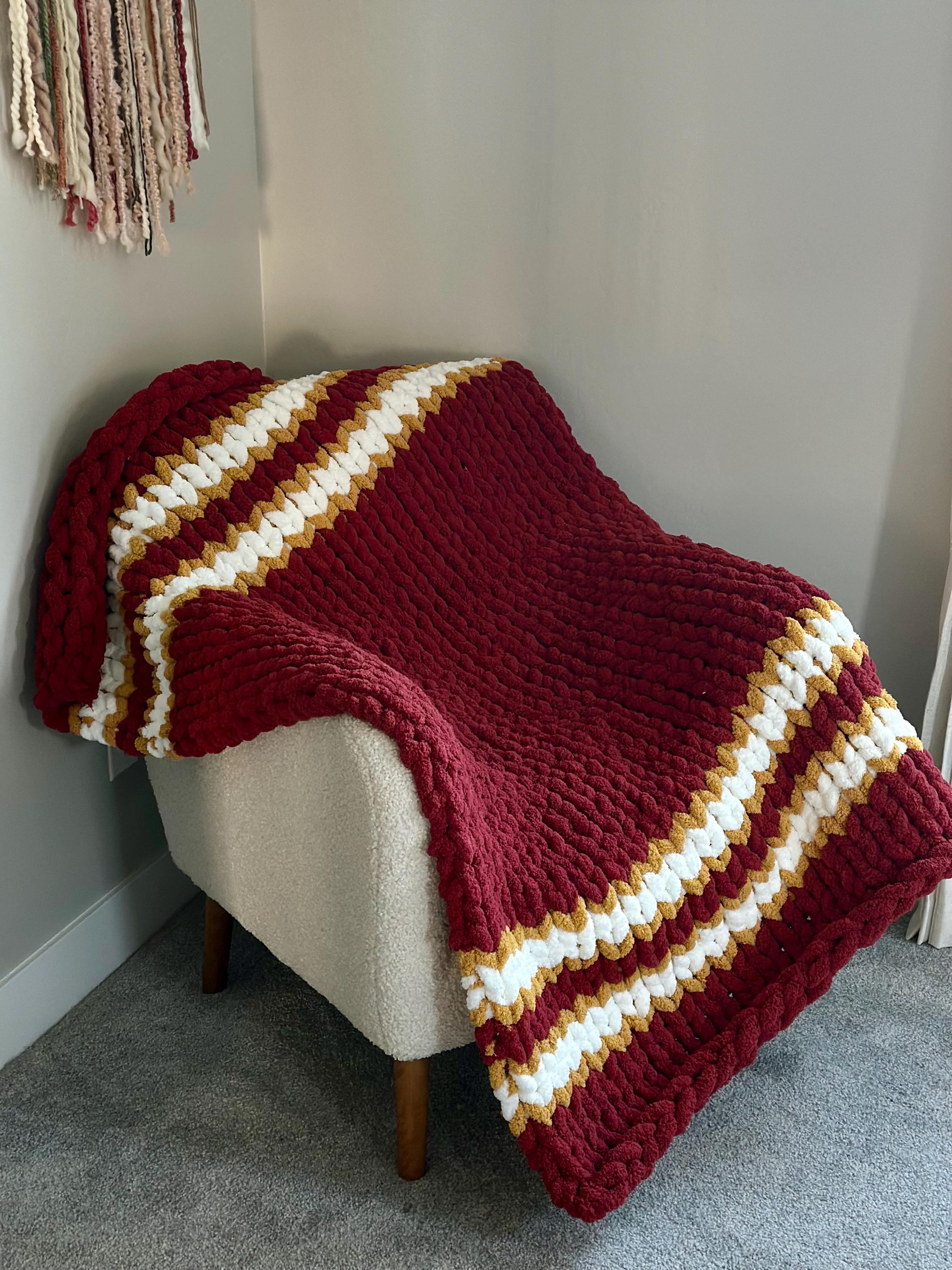 College Football Team Blanket Pattern (PDF Pattern Only, Not a Tutorial ...