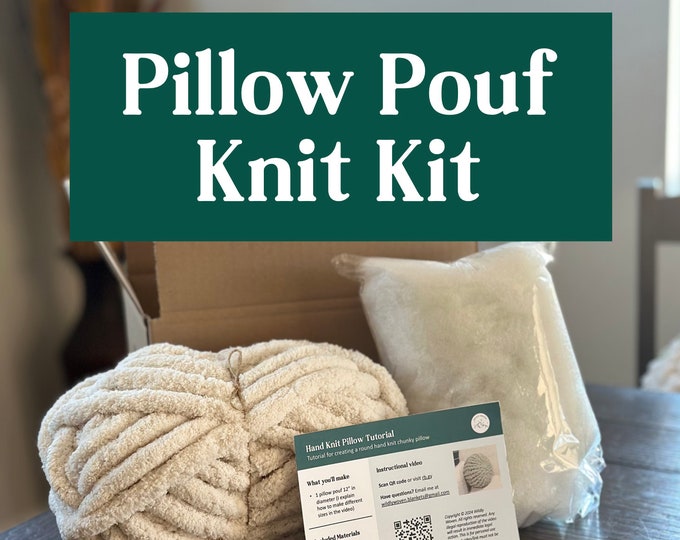 Coastal Comfort Chunky Knit Blanket DIY "knit Kit" | Cozy Crafting | Do ...