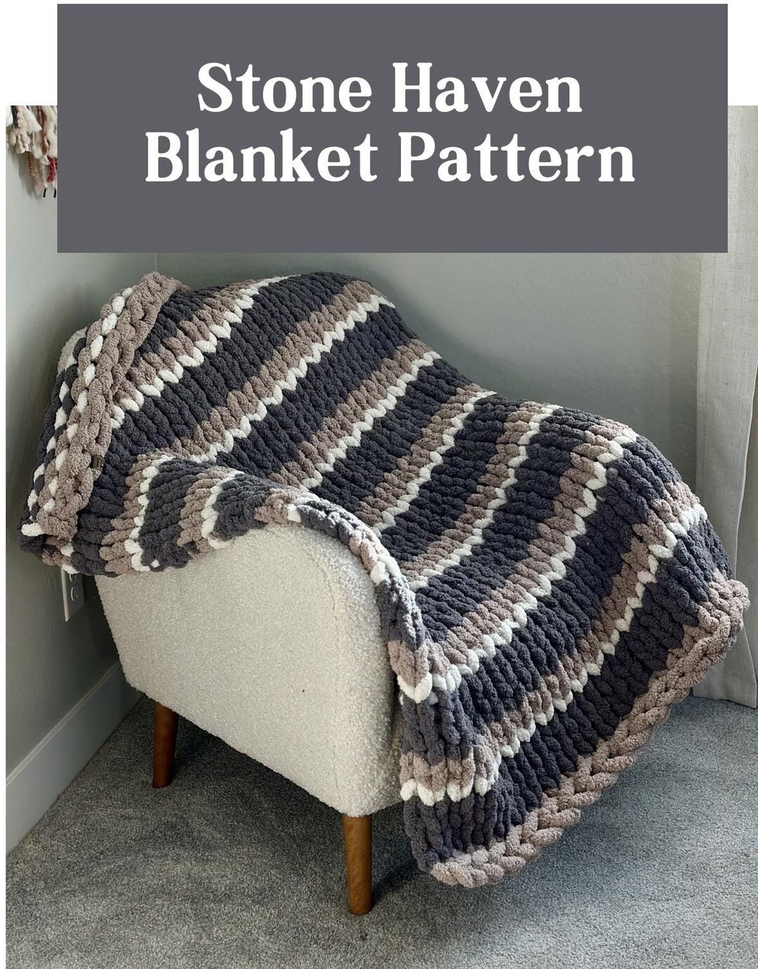 Stone Haven Blanket Pattern (PDF Pattern Only, Not a Tutorial to Make a ...