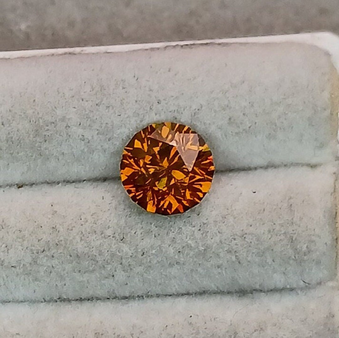 Colorado Sphalerite From Creed. 3.29ct at 8.5mm. Faceted Loose ...