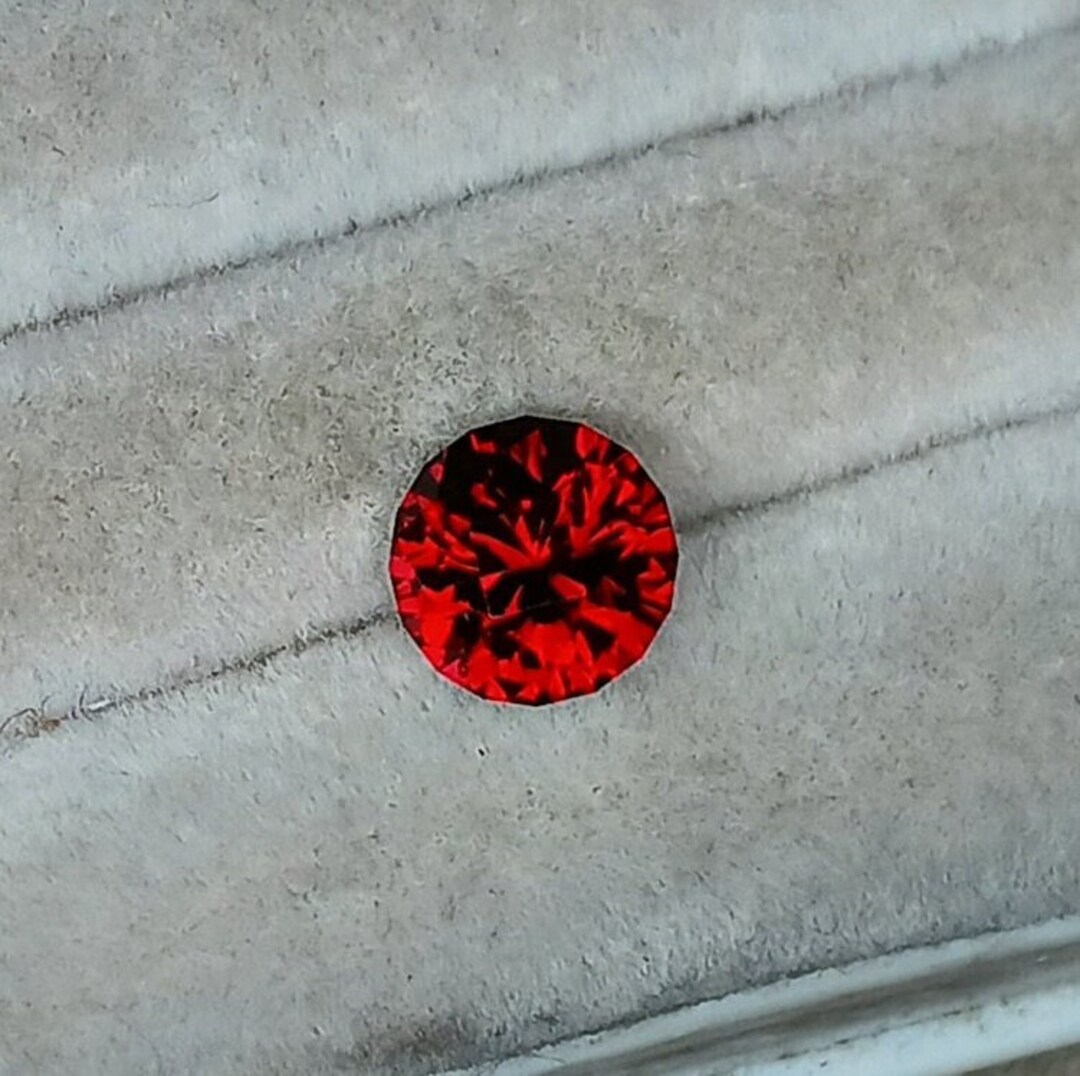 Hessonite Spessartine Garnet. Custom Cut in Colorado. Faceted Loose ...