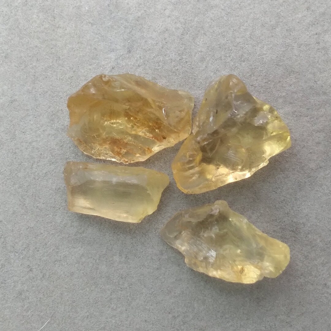 Facet Grade Golden Scapolite. Tanzania. Price is for All Four Pieces ...