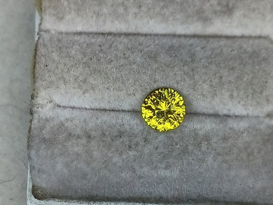 Vesuvianite. Custom Cut in Colorado. Faceted Loose Gemstone. Gorgeous ...