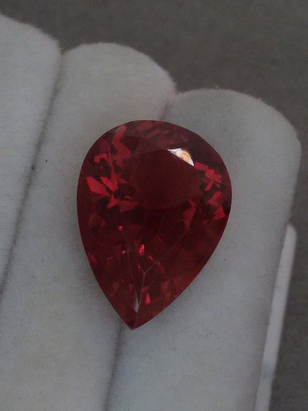 Rare Red Pear Cut Andesine. Faceted Loose Gemstone. Very Beautiful - Etsy
