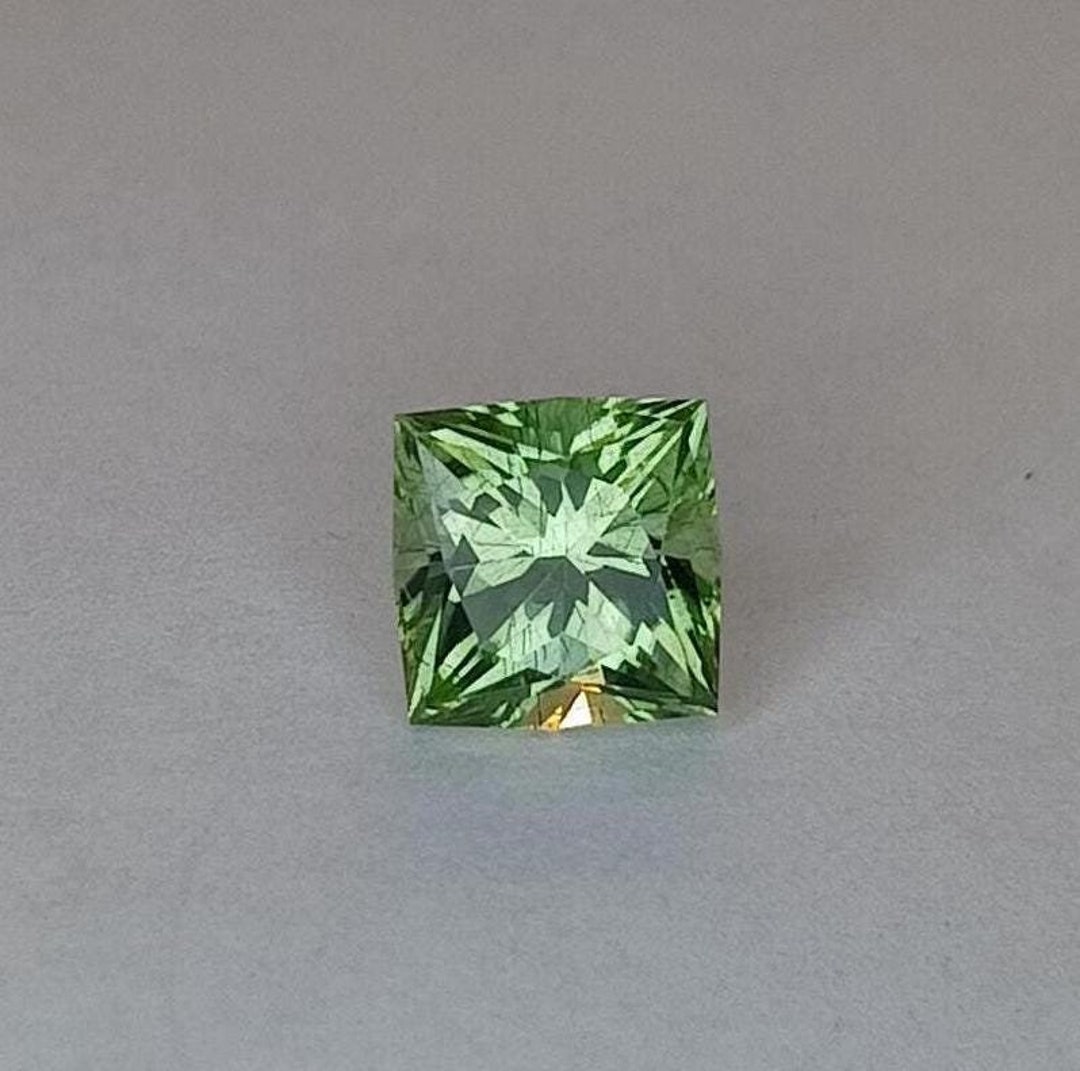 Peridot. Supat Valley Peridot. 7mm Cushion Square. Custom Cut in ...