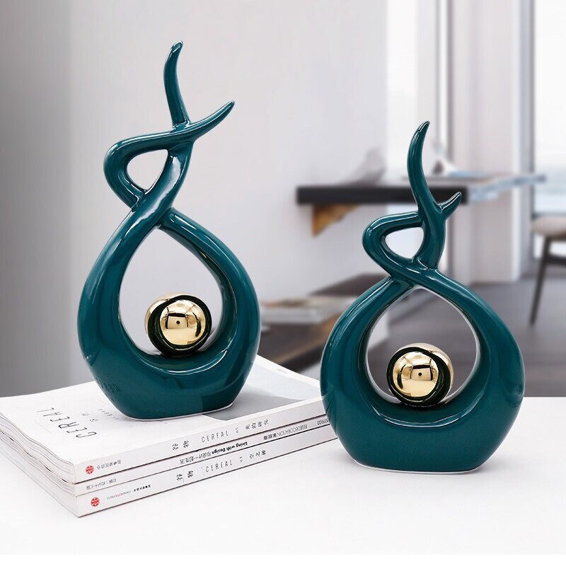 Ceramic Abstract Figurines Beautiful Art Miniature Statues - Etsy