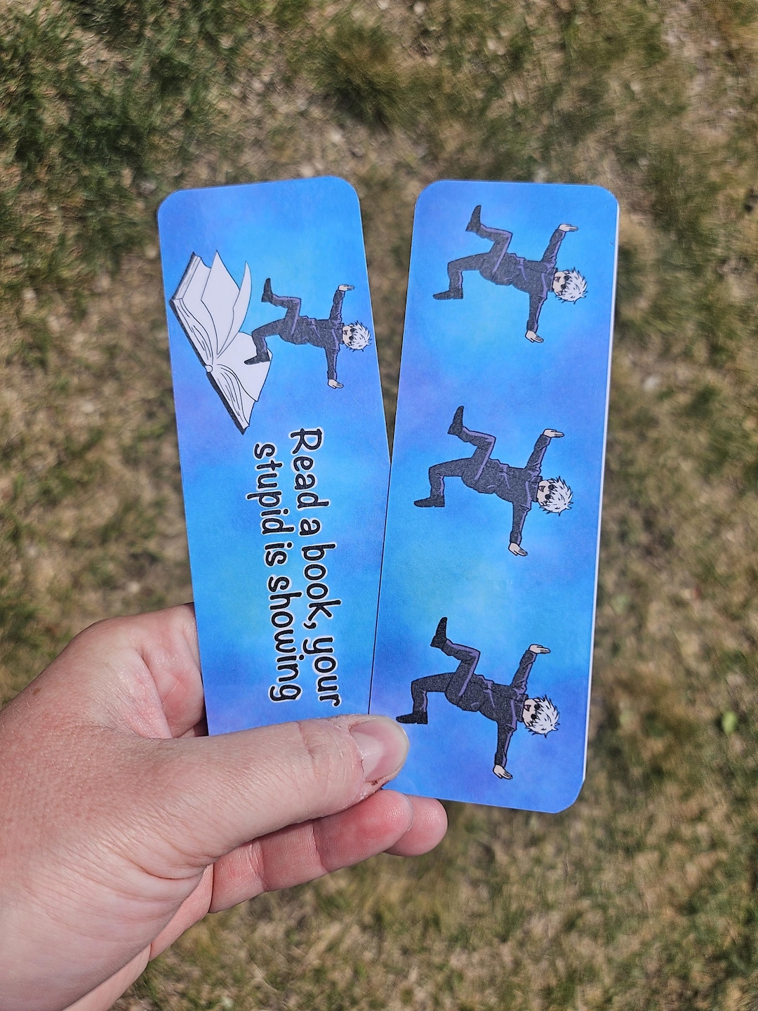 JJK Inspired Bookmark | Anime Bookmark | Gojo Inspired Bookmark - Etsy