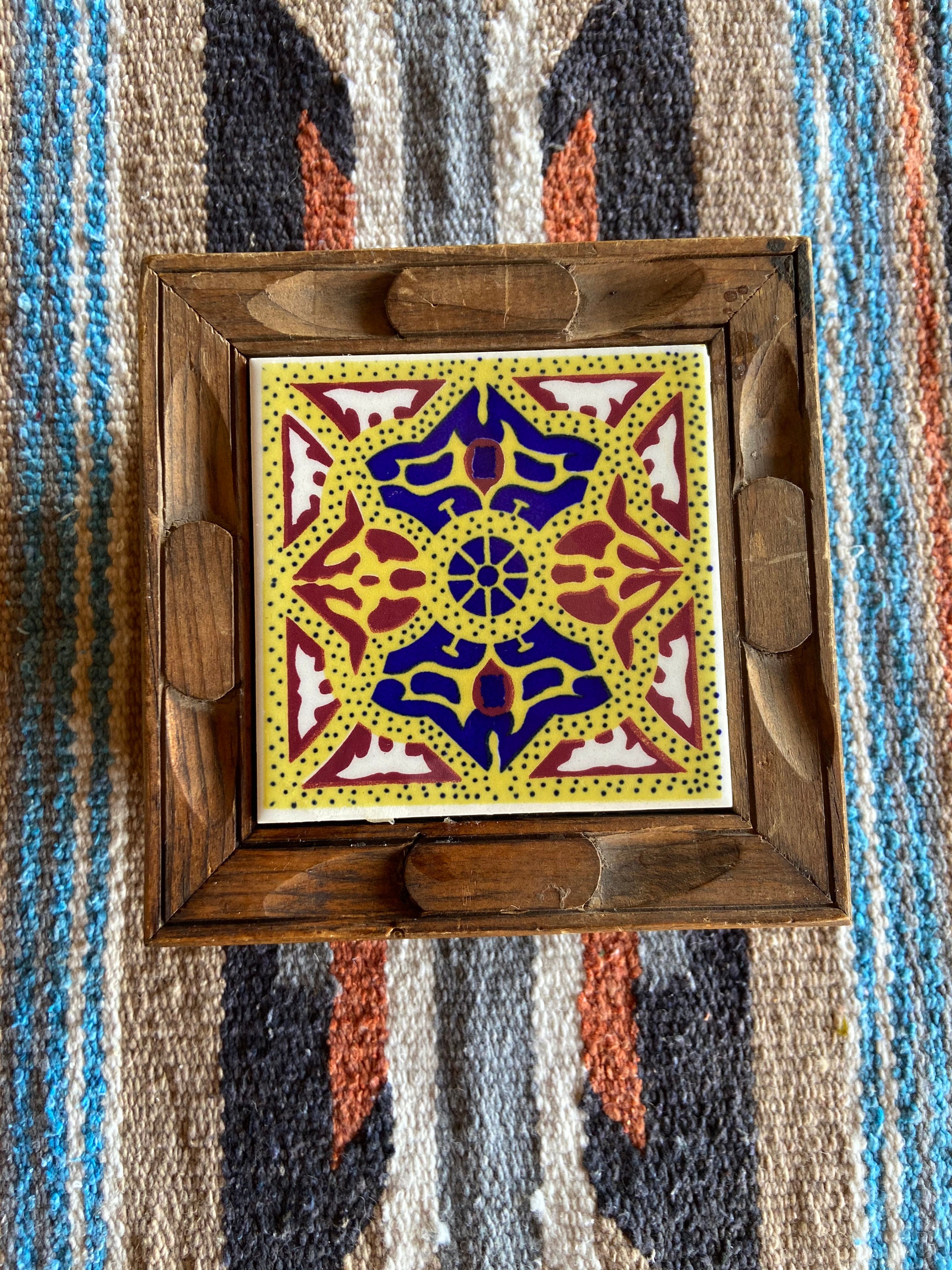 Spanish Tile Trivet Vintage Trinket Box - Etsy