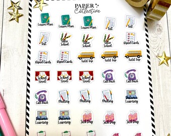 Teacher Planner Stickers | Etsy