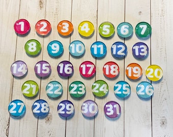 Number Magnets - Etsy