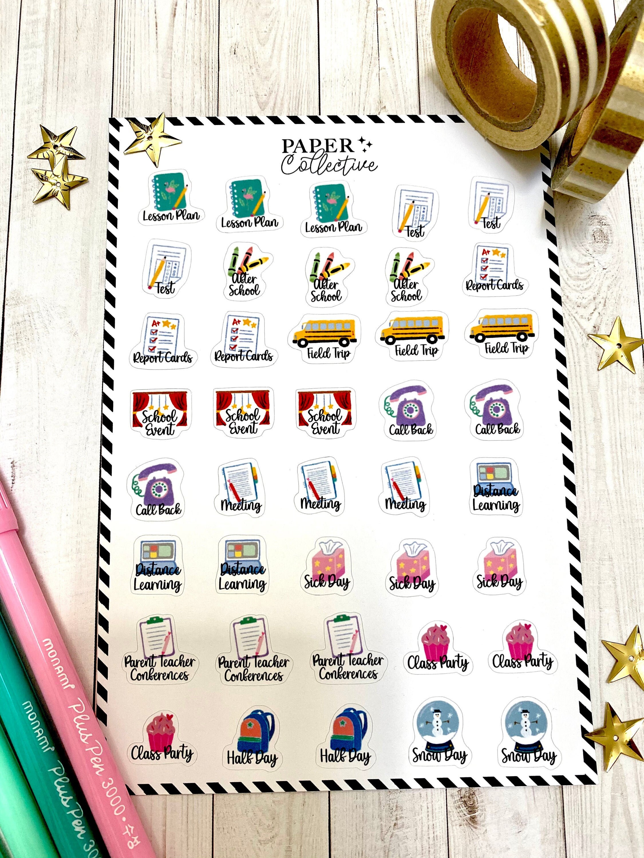 Teacher Planner Stickers | Etsy