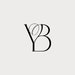 Monogram YB Initials Letter Premade SVG Logo, Personal Branding ...