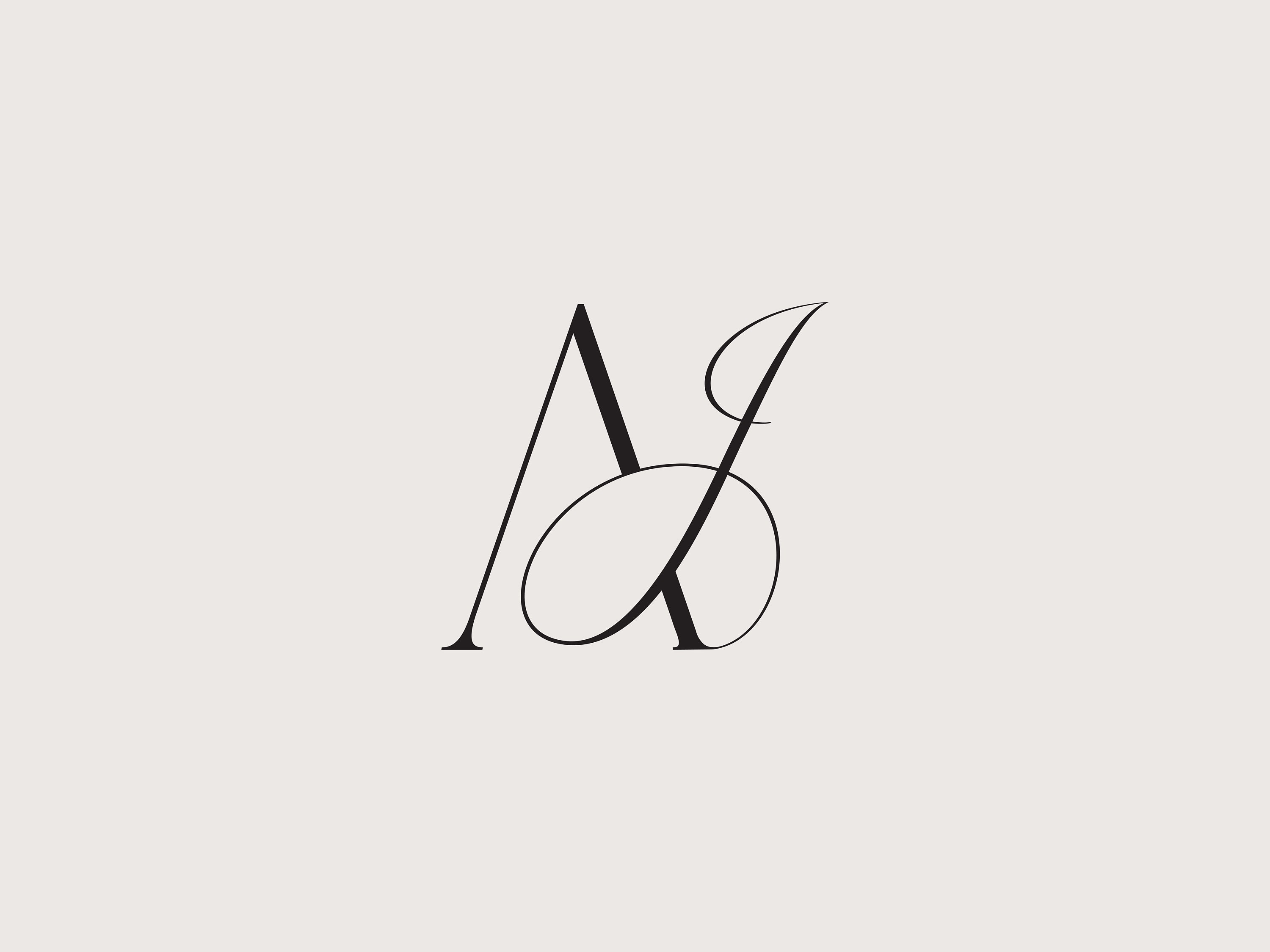 Monogram AJ Initials Letter Premade SVG Logo, Personal Branding ...