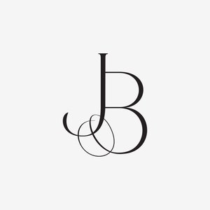 Initials JB Premade Monogram Letter SVG Logo, Personal Branding ...