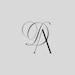 Initials DA Premade Monogram Letter SVG Logo, Personal Branding ...