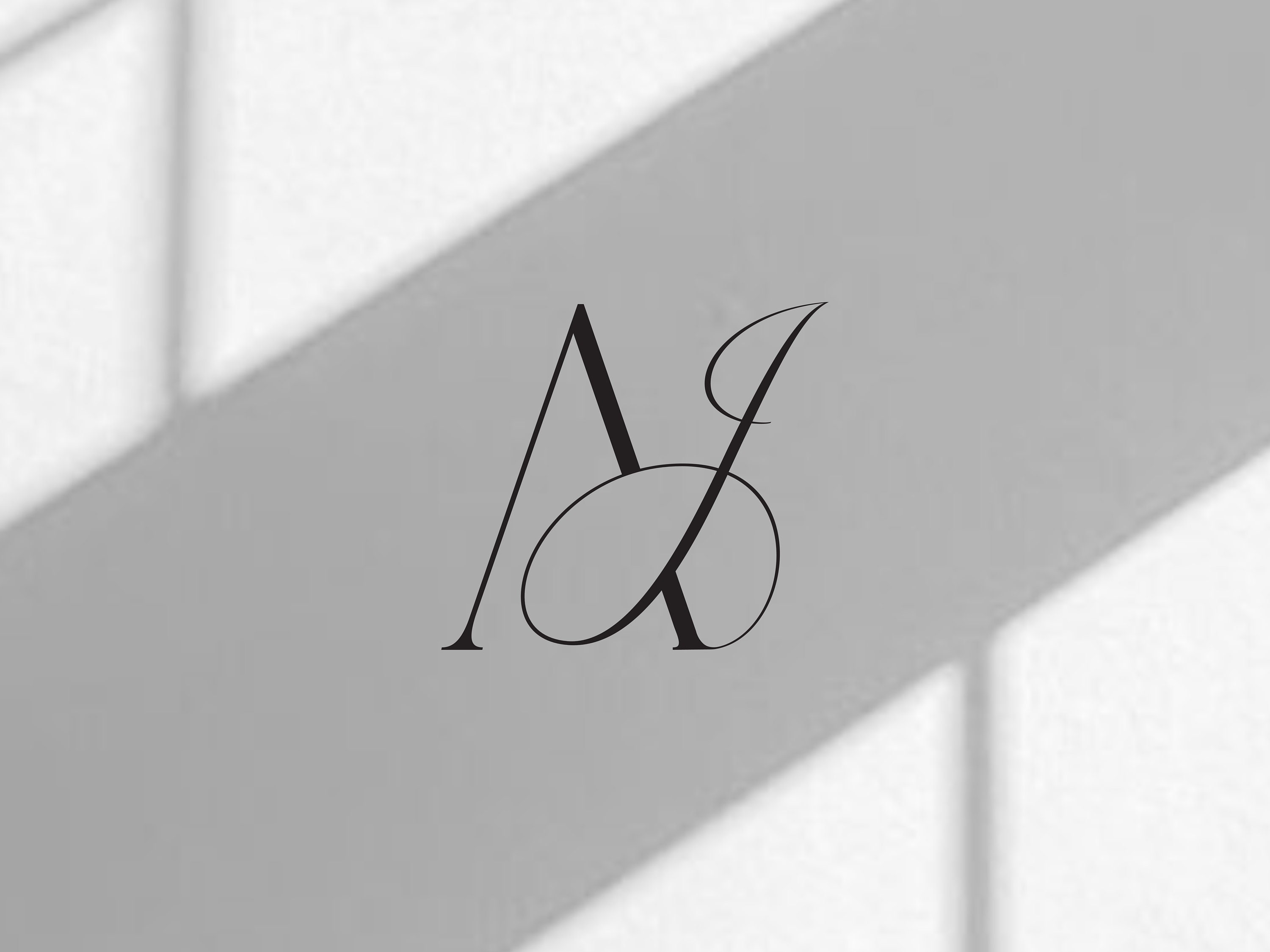 Monogram AJ Initials Letter Premade SVG Logo, Personal Branding ...