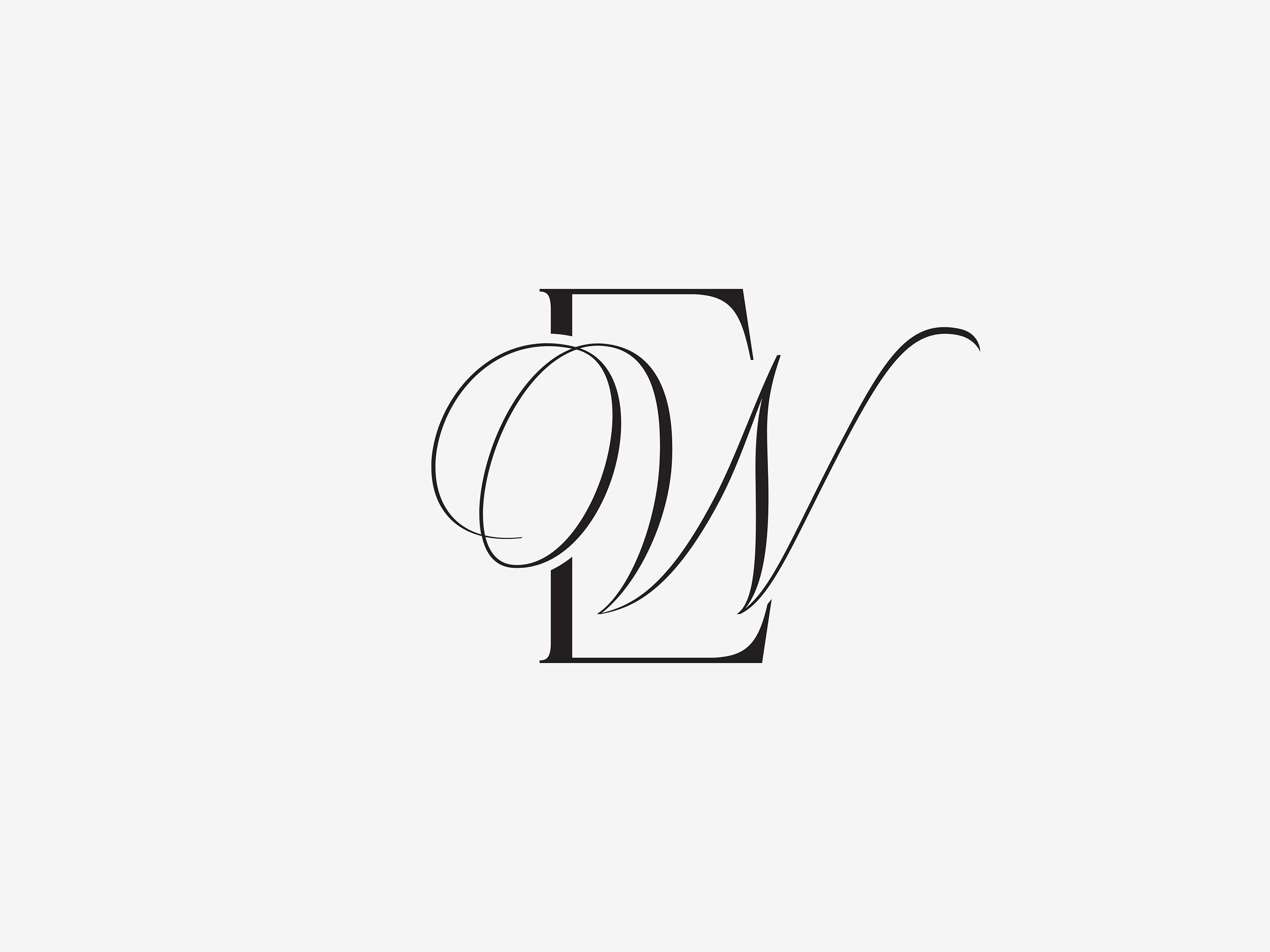 Initials EW Premade Monogram Letter SVG Logo, Personal Branding ...