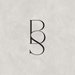 Initials BS Premade Monogram Letter SVG Logo, Personal Branding ...