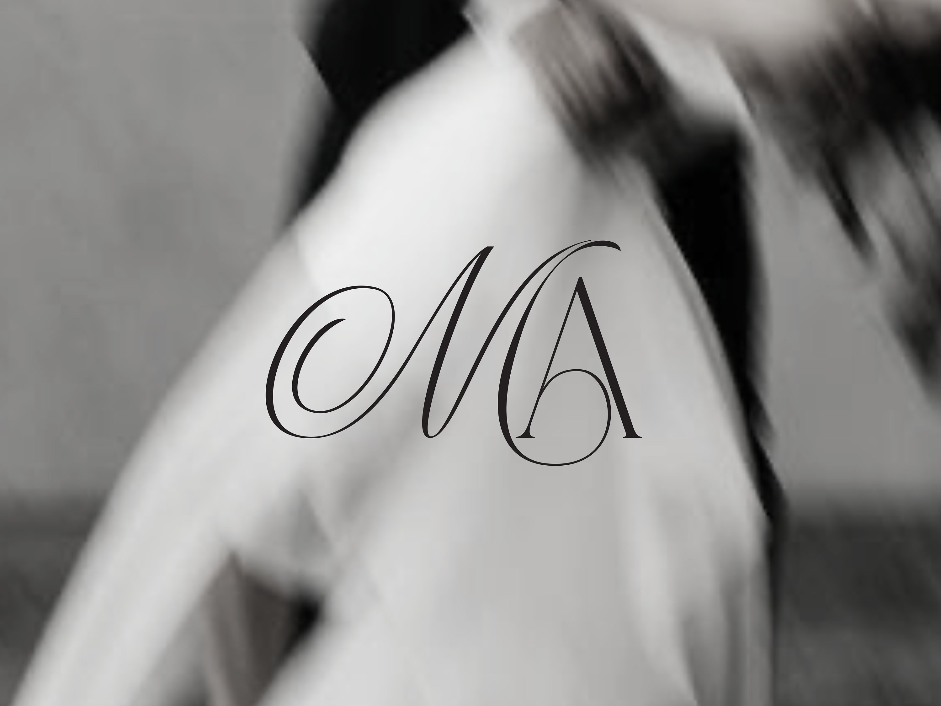 Initials MA Premade Monogram Letter SVG Logo, Personal Branding ...