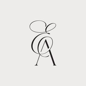 Premade EA Initials Monogram Letter SVG Logo, Personal Branding ...