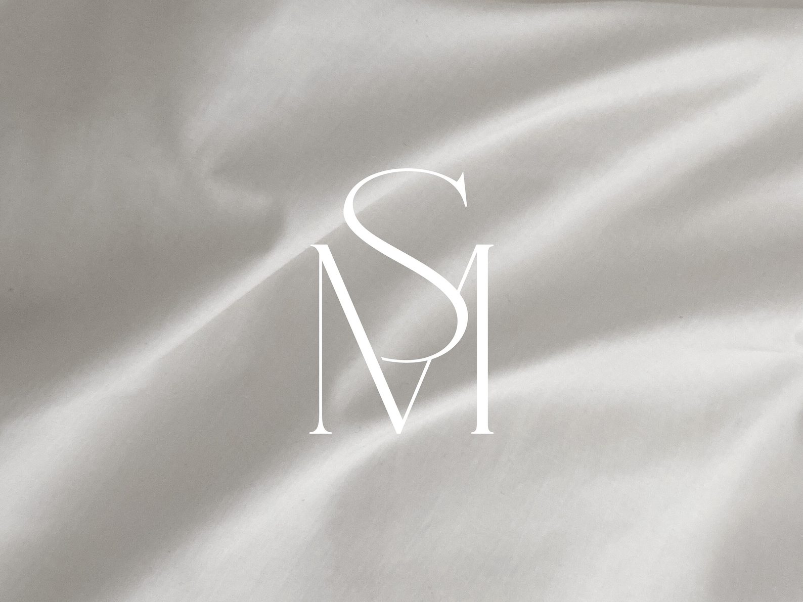 Initials SM Premade Monogram Letter SVG Logo, Personal Branding ...