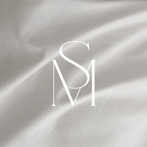 Initials SM Premade Monogram Letter SVG Logo, Personal Branding ...