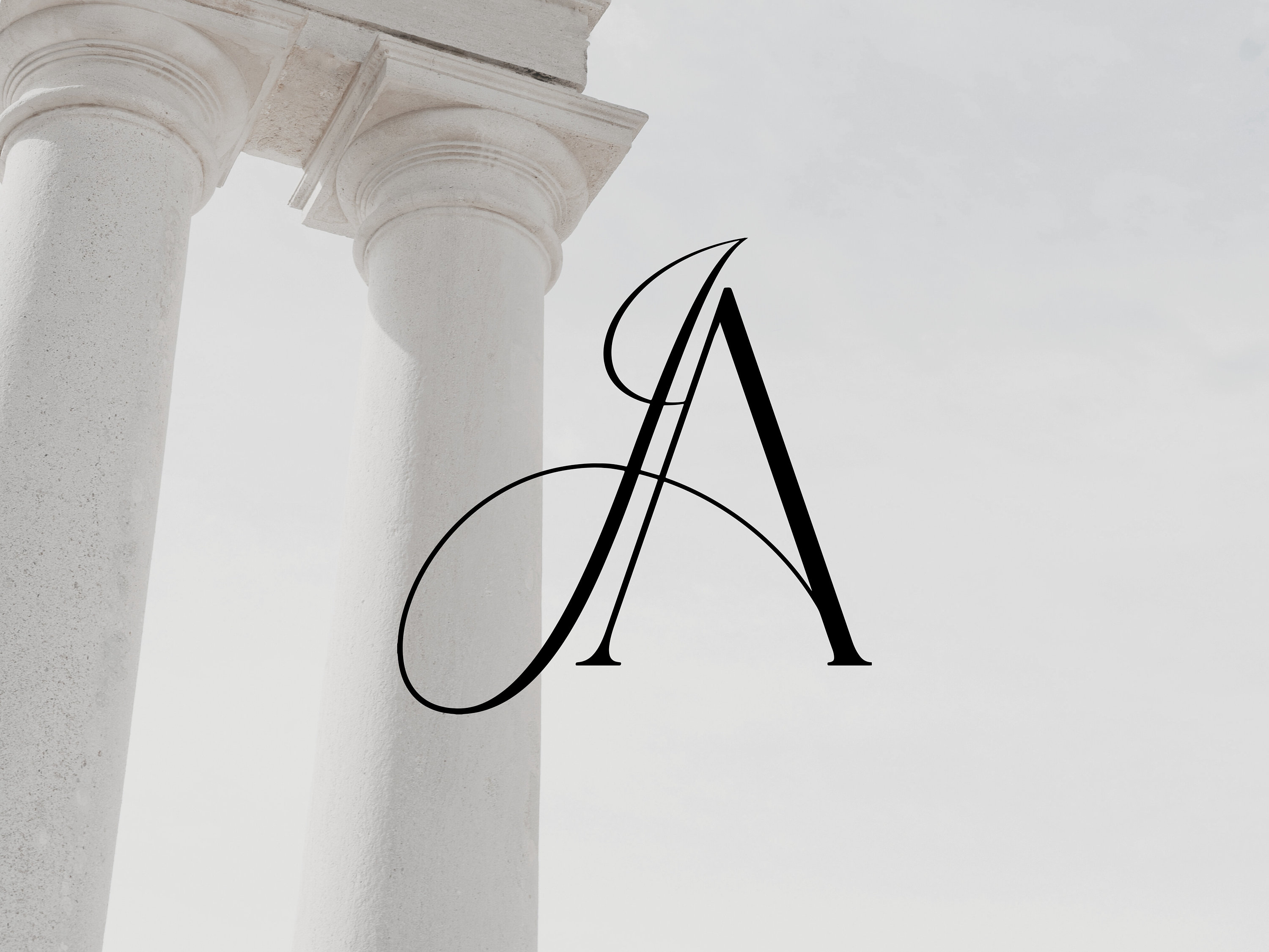 Premade JA Monogram Letter Initials SVG Logo, Personal Branding ...