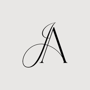 Premade JA Monogram Letter Initials SVG Logo, Personal Branding ...