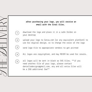 DA Initials Premade Monogram Letter SVG Logo, Personal Branding ...